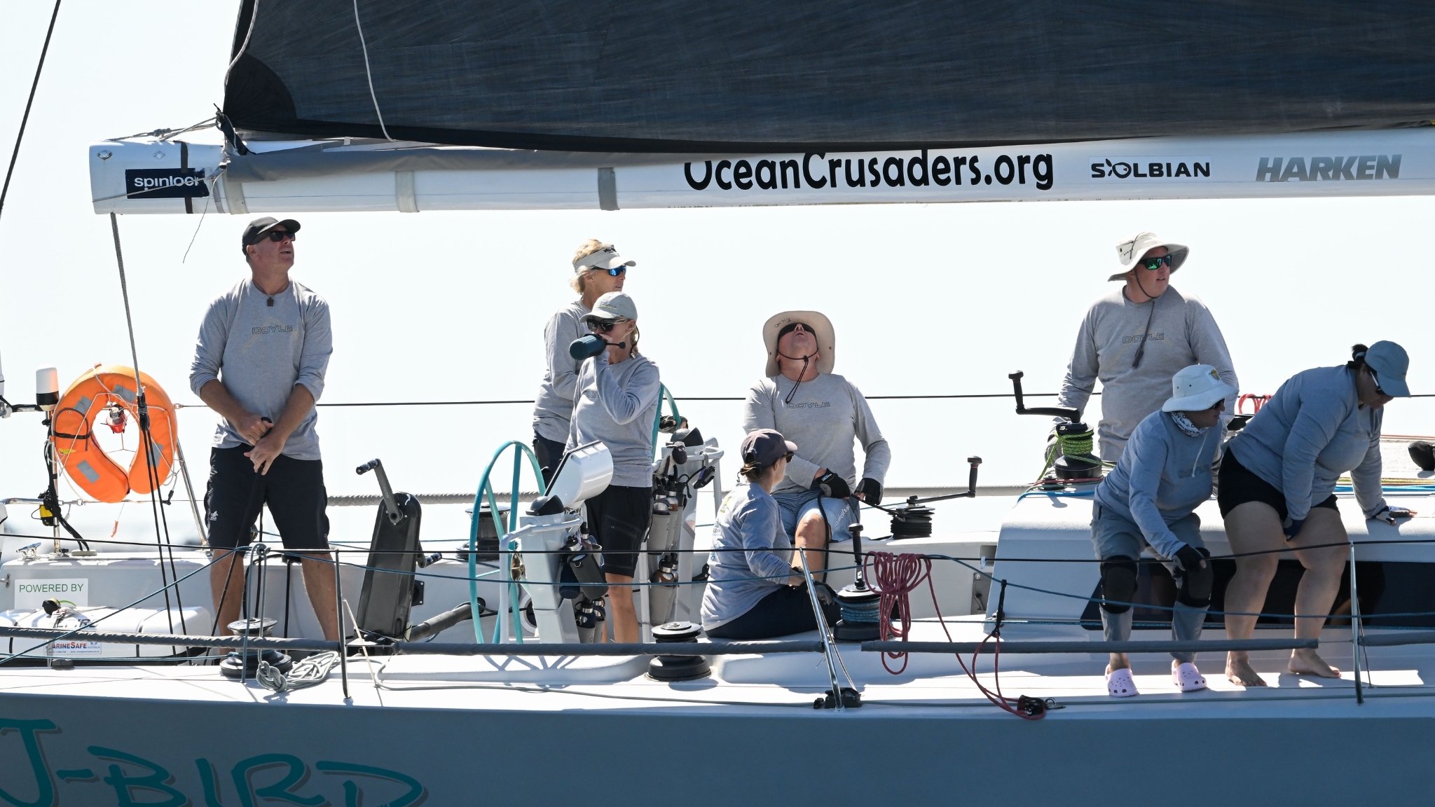 Lining up for blue water classic in the B2G Yacht Race