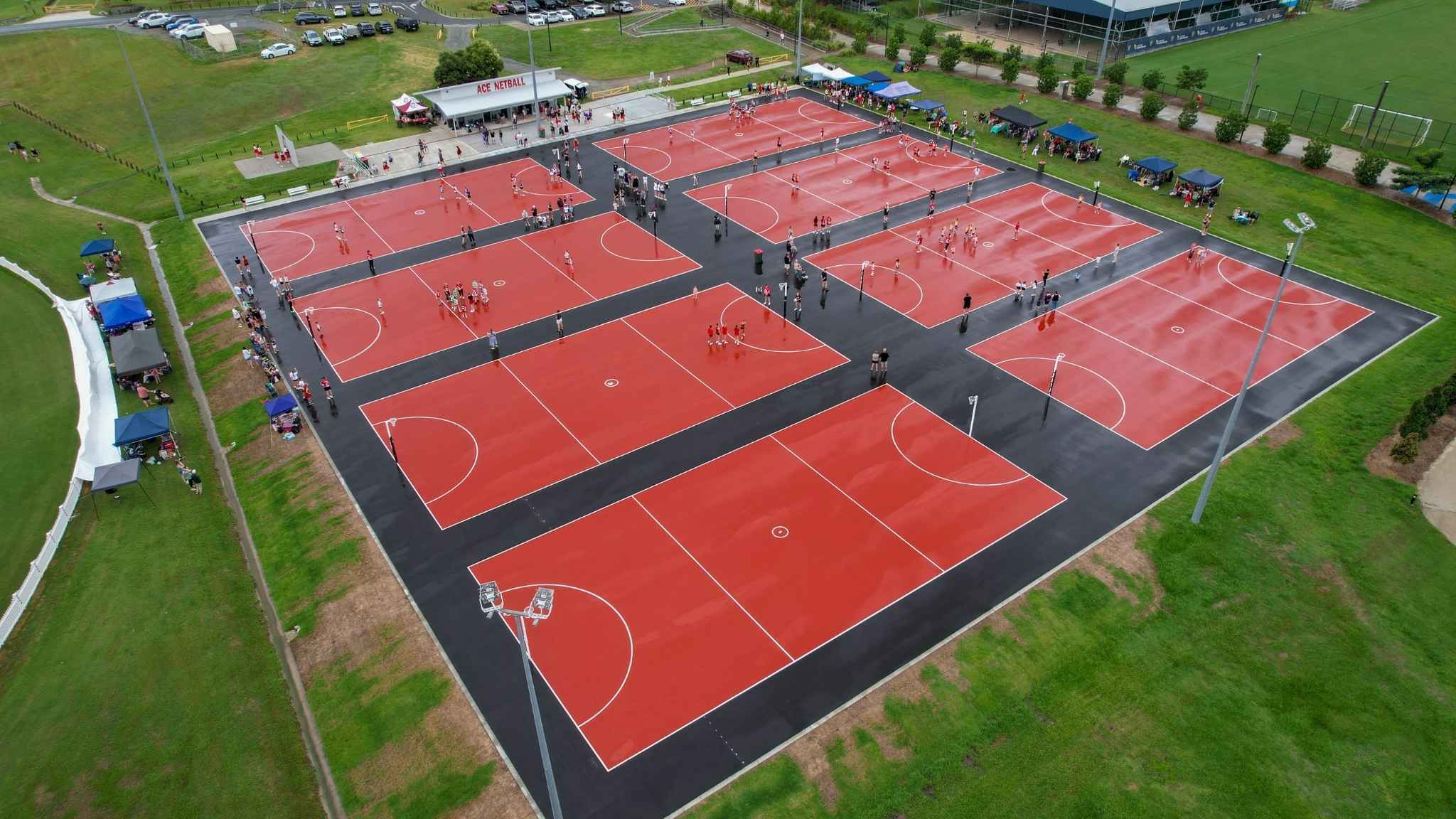 Upgrade delivers eight ‘ACE’ netball courts