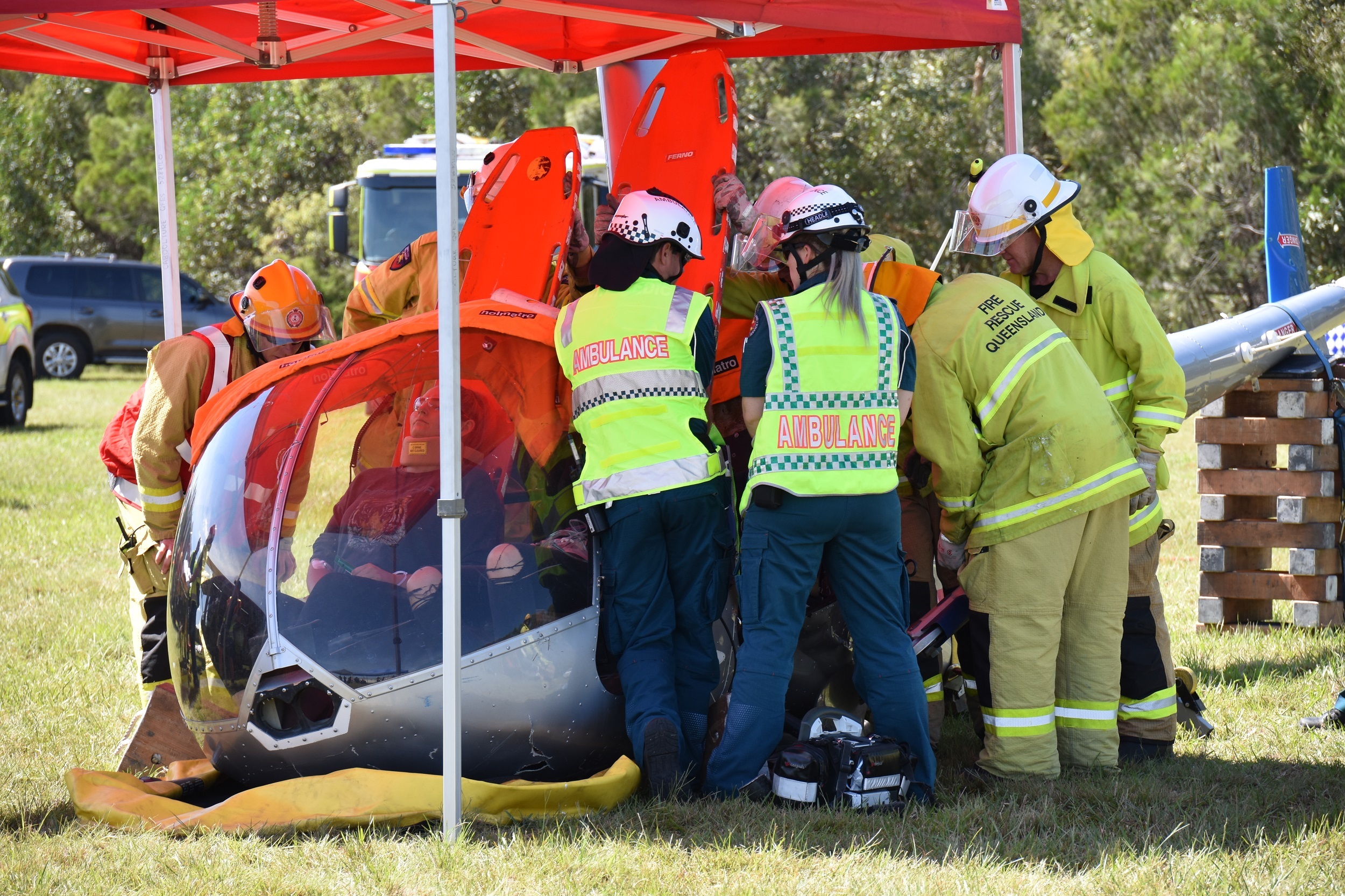 Rescue techniques put to crash test