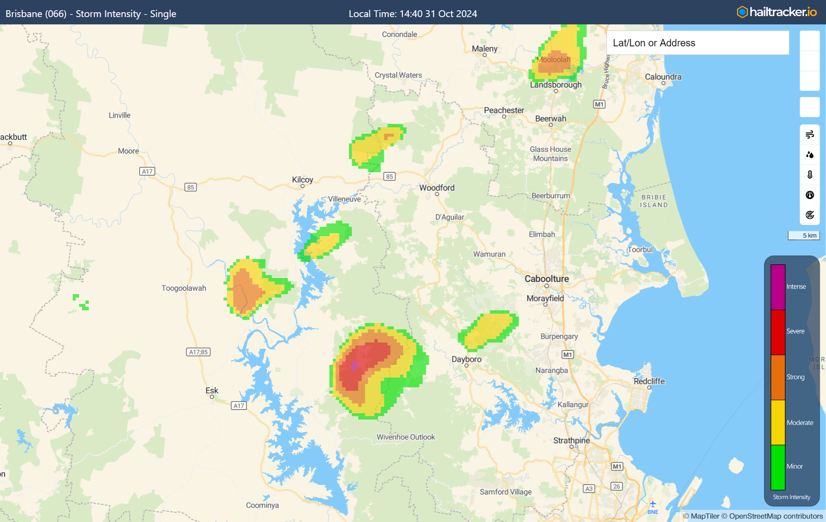 Dashboard's new storm tracker