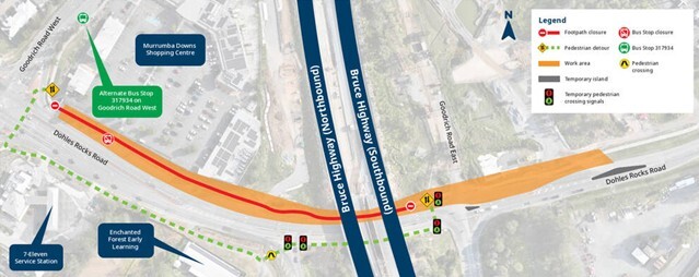 Road changes start on Monday