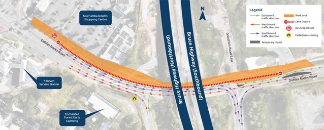 Road changes start on Monday