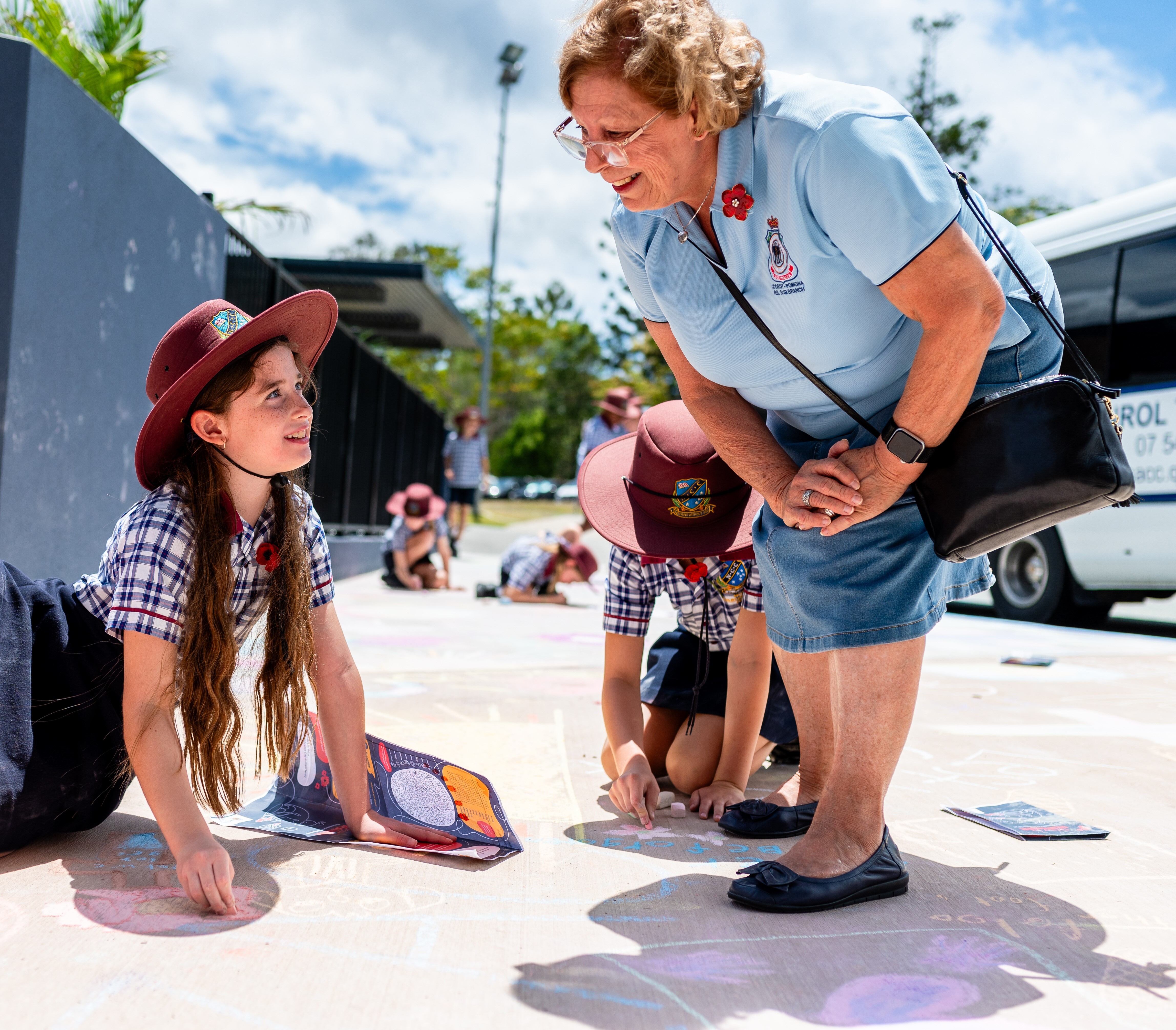 Students draw to remember