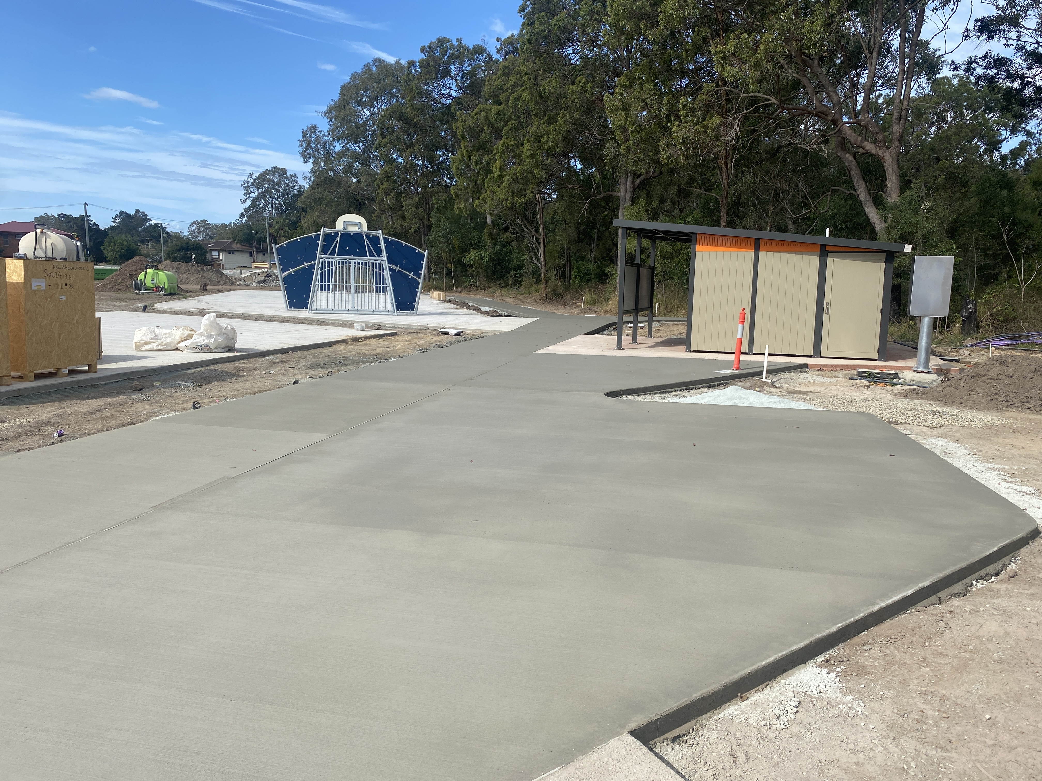 Finishing touches for new park