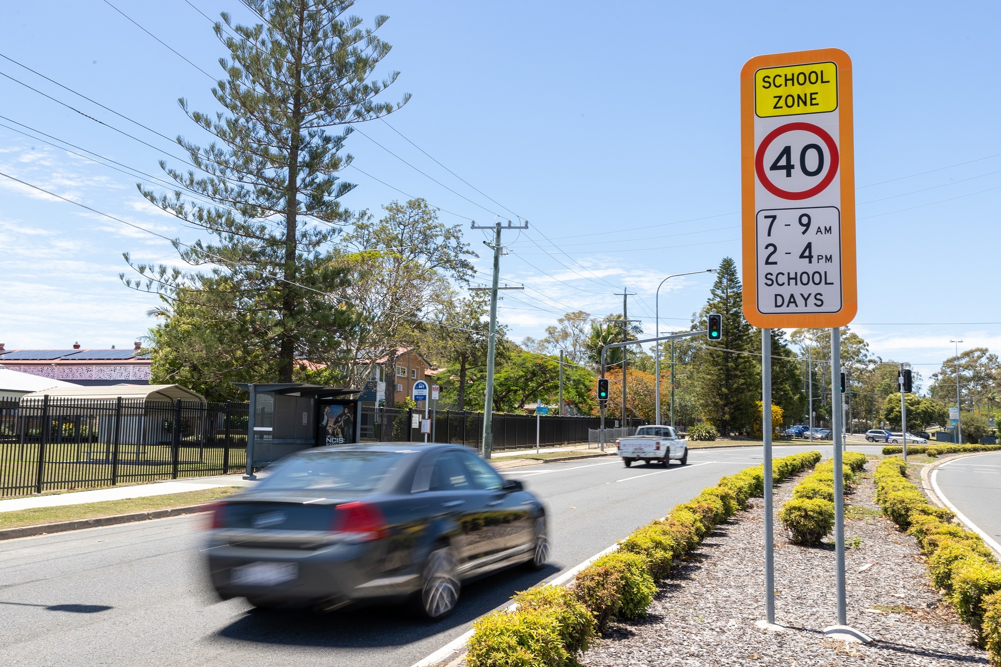 Slow down in school zones