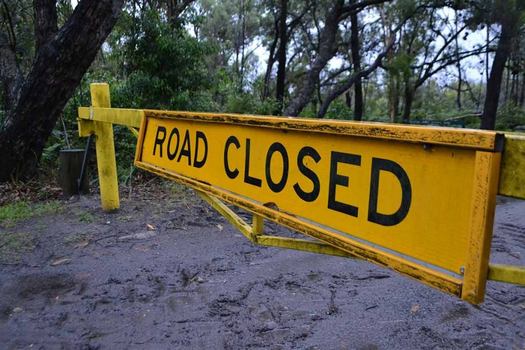 Full list of roads closed due to flooding